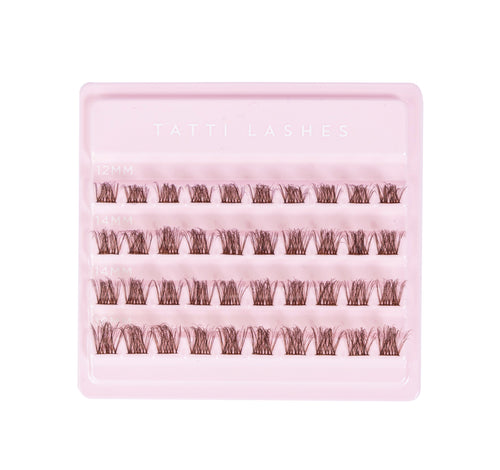 Wispy Volume Chocolate Individual Lashes | Tatti Lashes