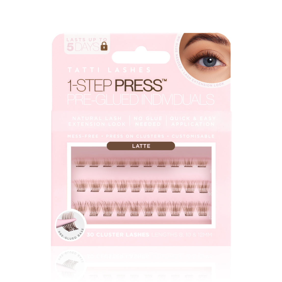 Latte Pre-Glued Individual Lashes | Tatti Lashes