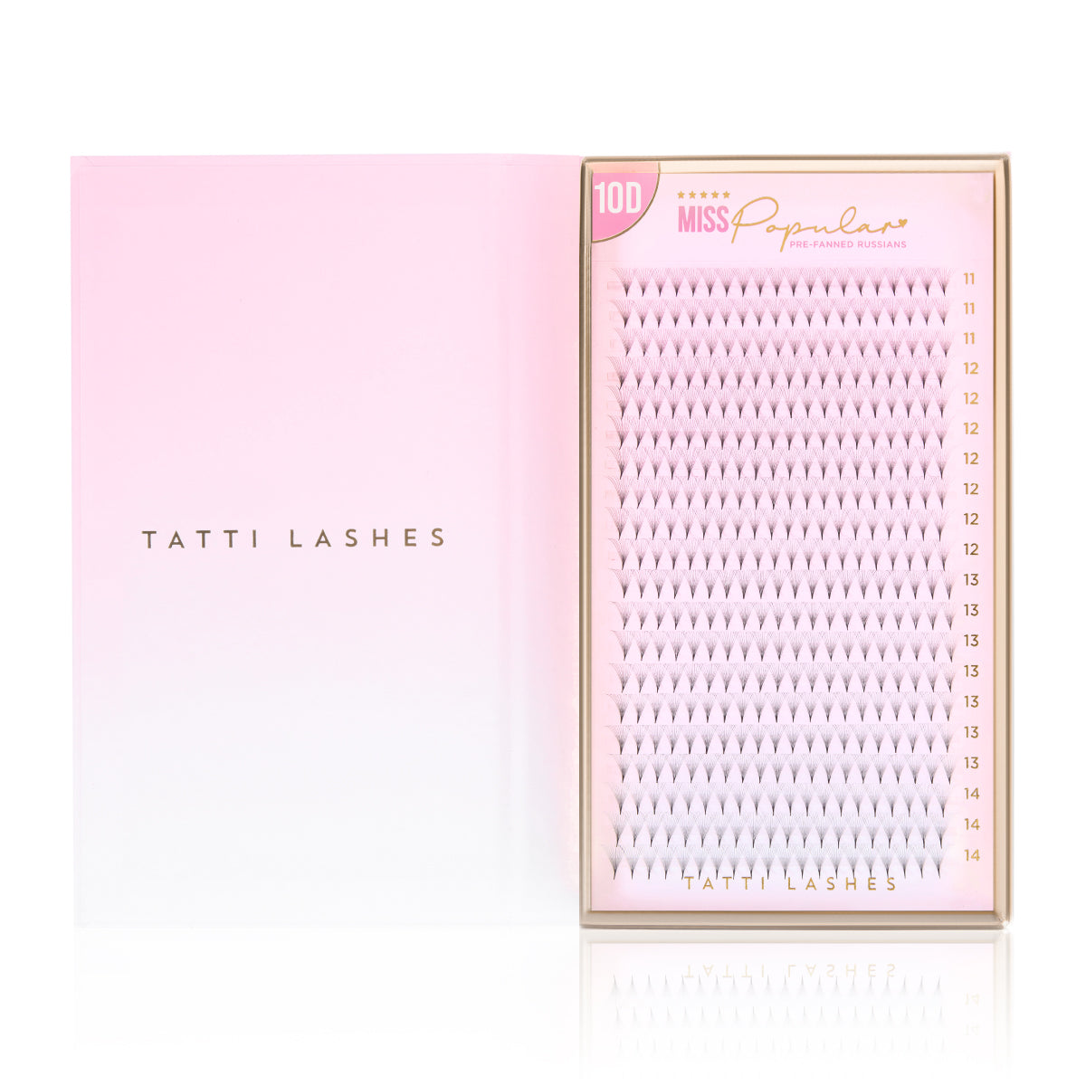 10D Mixed-Length Pre Russian Lashes XL | Tatti Lashes