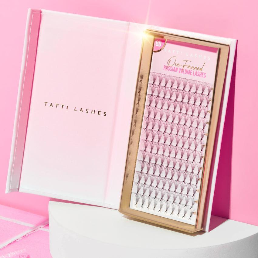 Pre-Russian Volume 8D Lash Tray | Tatti Lashes