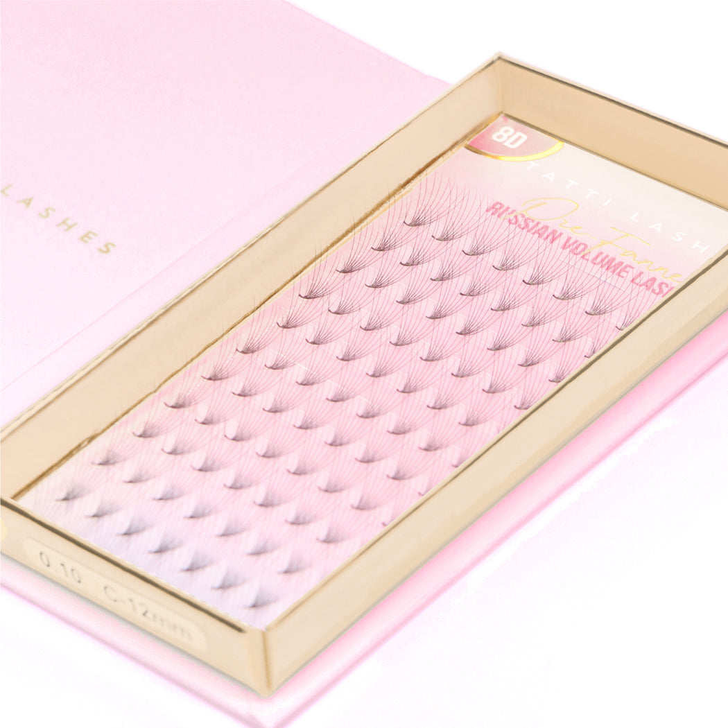 Pre-Russian Volume 8D Lash Tray | Tatti Lashes