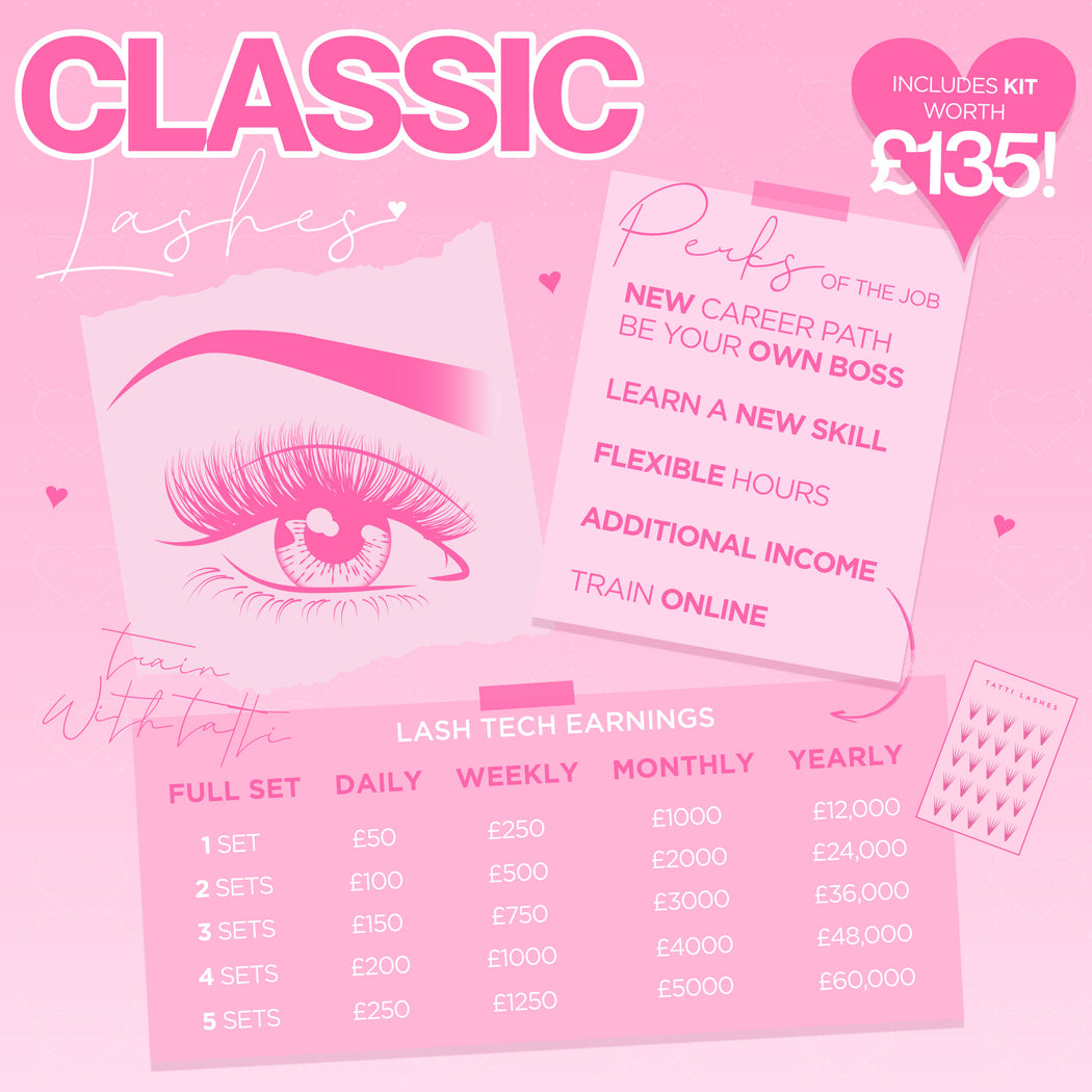 Online Classic Lashes Training Course | Tatti Lashes®